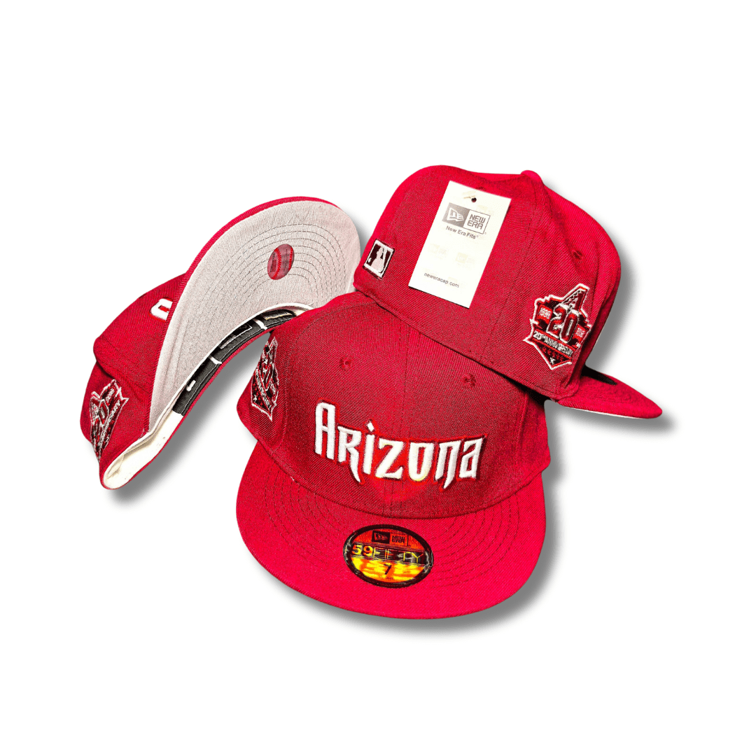 Arizona Diamondbacks Red New Era 59FIFTY 20th Anniversary Patch - Fitt ...